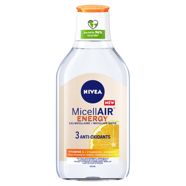 Nivea Energy Micellar Water 400ml – Makeup lagersalg